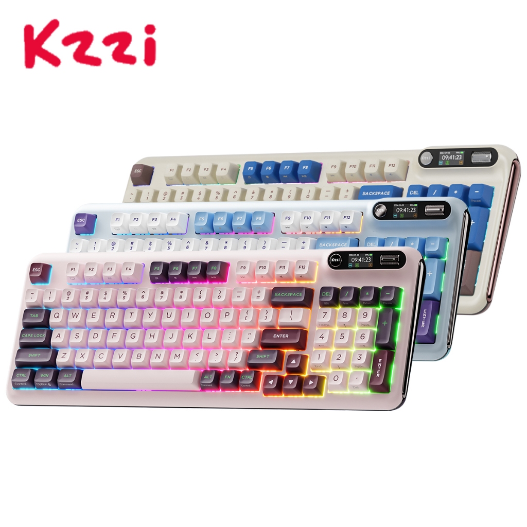 Jual KZZI Z98 Nezuko Purple 94 Key Gasket Structure Three-Mode ...