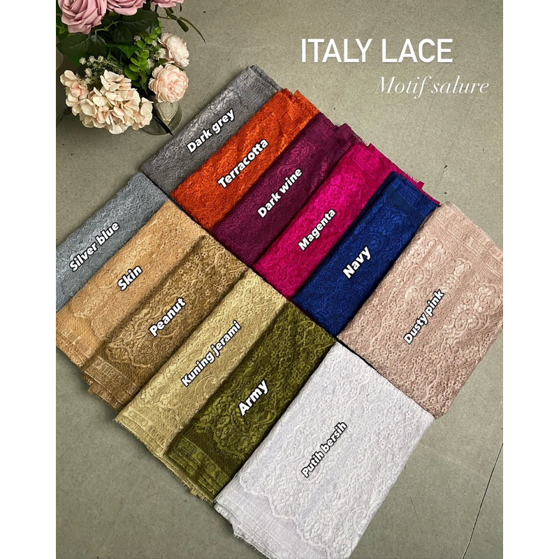 Jual ITALY LACE MOTIF SALURE | Shopee Indonesia
