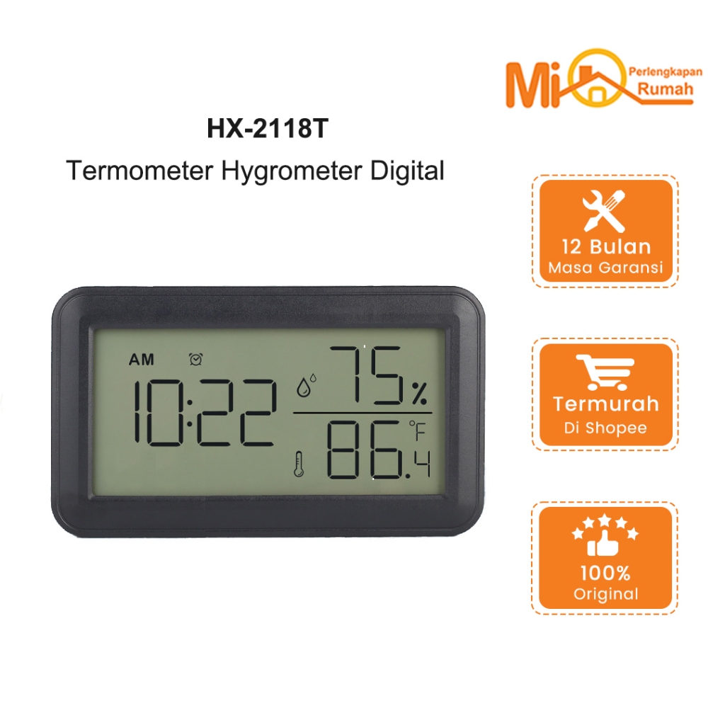 Jual HX-2118T Termometer Hygrometer Digital - Pengukur Suhu ...
