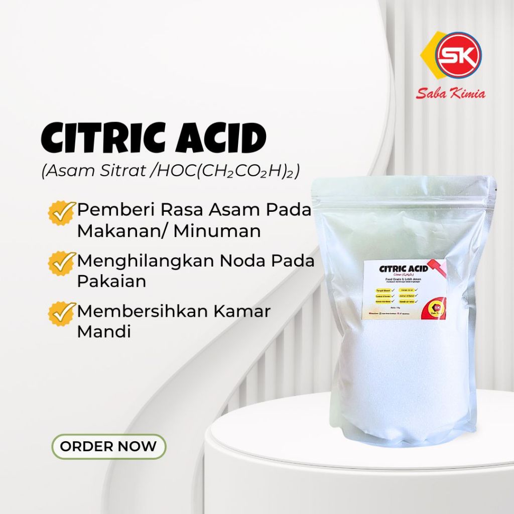 Jual Citric Acid / Citrun/ Asam Sitrat Food Grade Serbuk Ajaib ...