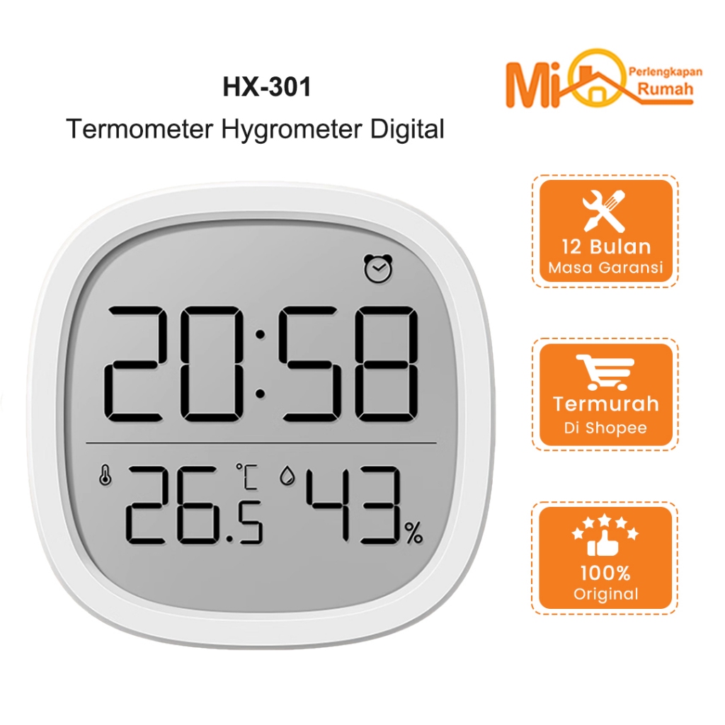 Jual Termometer Hygrometer Digital HX-301 - Pengukur Suhu & Kelembaban ...