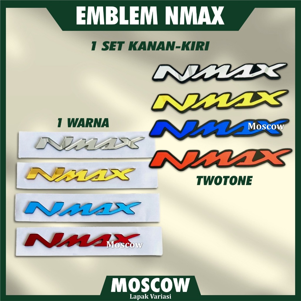 Jual EMBLEM Yamaha NMAX 3D EMBLEM TIMBUL ORIGINAL LOGO NMAX SEPASANG ...