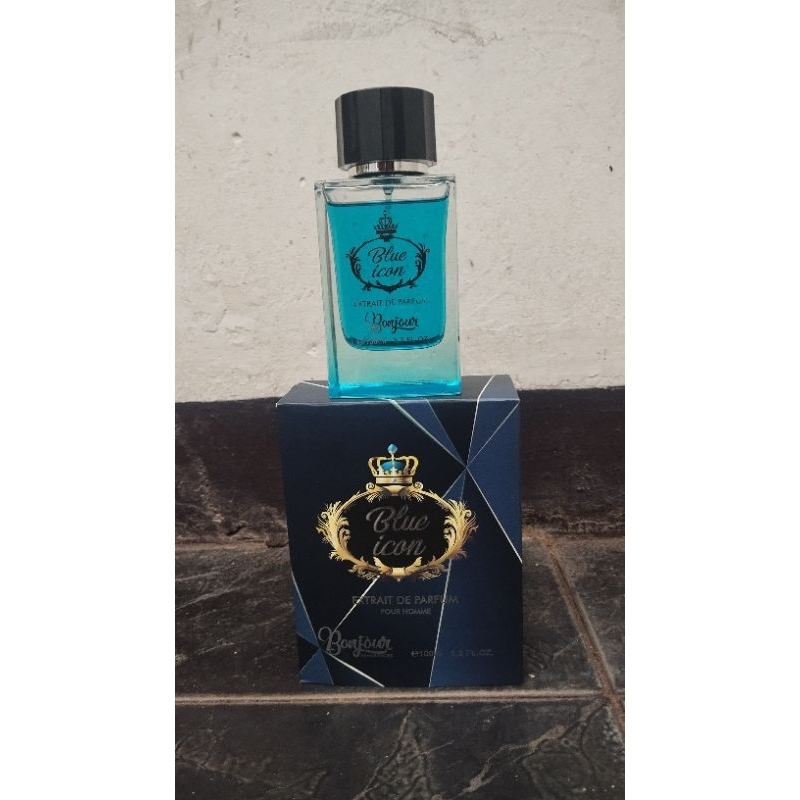 Jual PRELOVED Bonjour Blue Icon | Shopee Indonesia