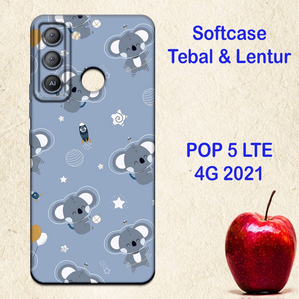 Jual Silikon TECNO POP 5 LTE 2021 Softcase Casing Handphone hitam ...