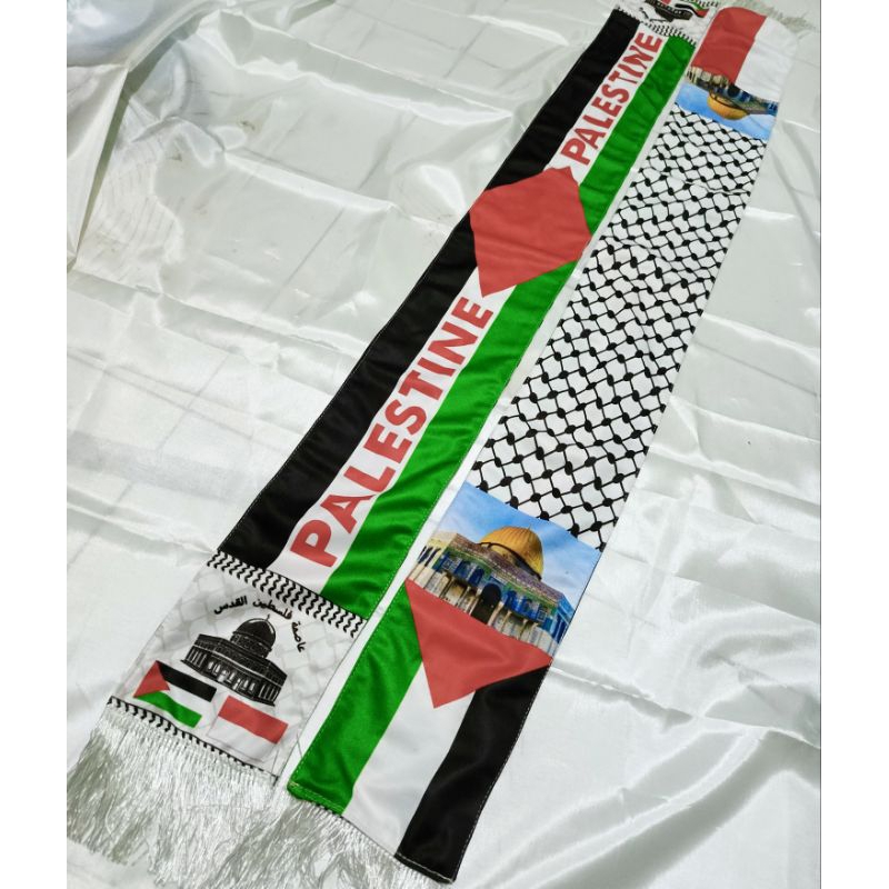 Jual SYAL PALESTINE PRINTING SUBLIMASI PALESTINA bukan Rajut Scarf ...