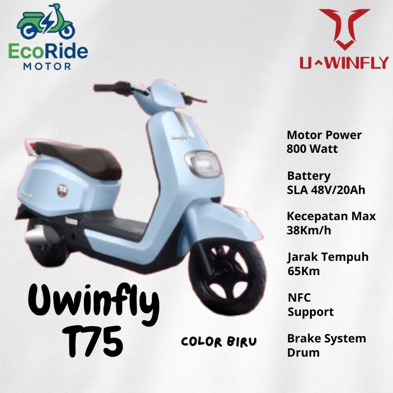 Jual Sepeda Listrik Uwinfly T75 - Sepeda Listrik Stylish dan Ramah ...
