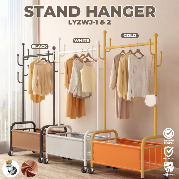 Jual NEW Rak Gantungan Pakaian Stand Hanger Besi LYZWJ Rak Penyimpanan ...