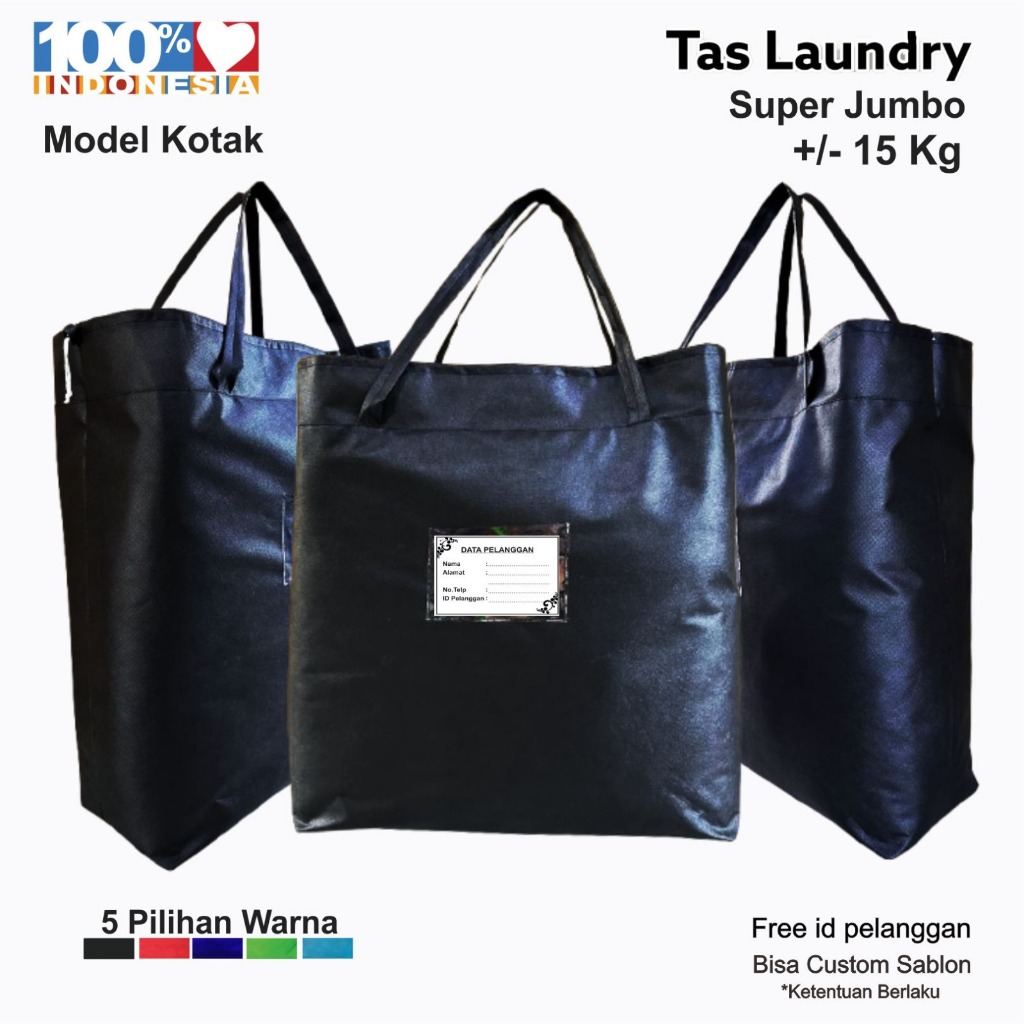 Jual Tas Laundry Super Jumbo Tebal +/- 15 Kg / Laundry Bag / Tas ...