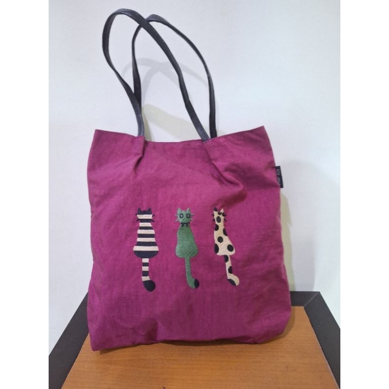 Jual Tas Tote Nilon Preloved | Shopee Indonesia