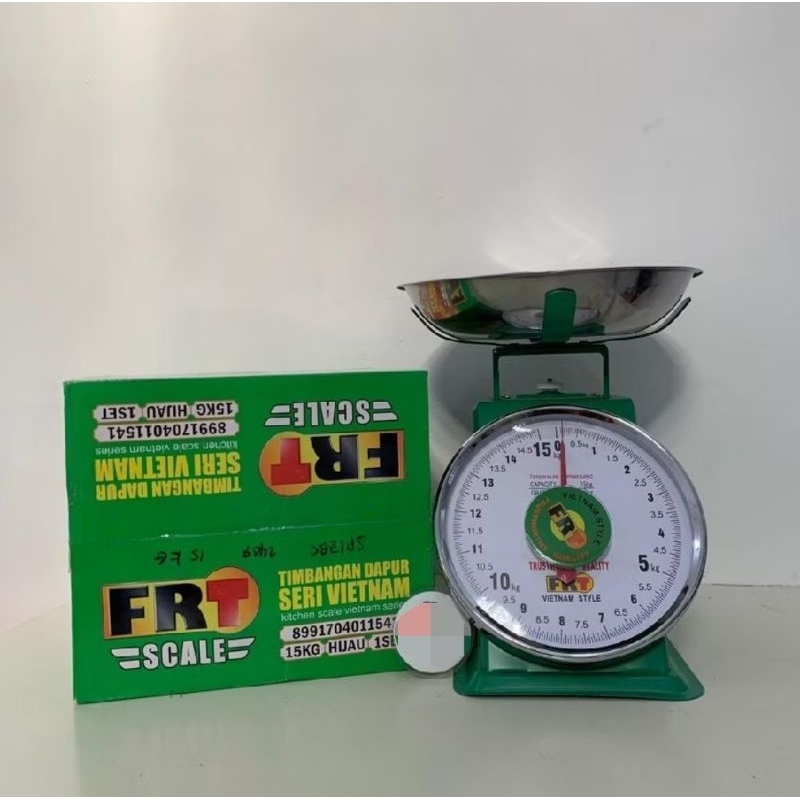 Jual KITCHEN SCALE FRT 5KG/10KG/15KG/20KG timbangan duduk frt timbangan ...
