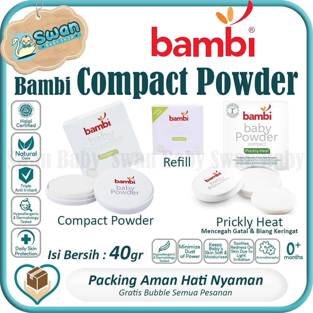 Jual Bambi Baby Compact Powder | Shopee Indonesia