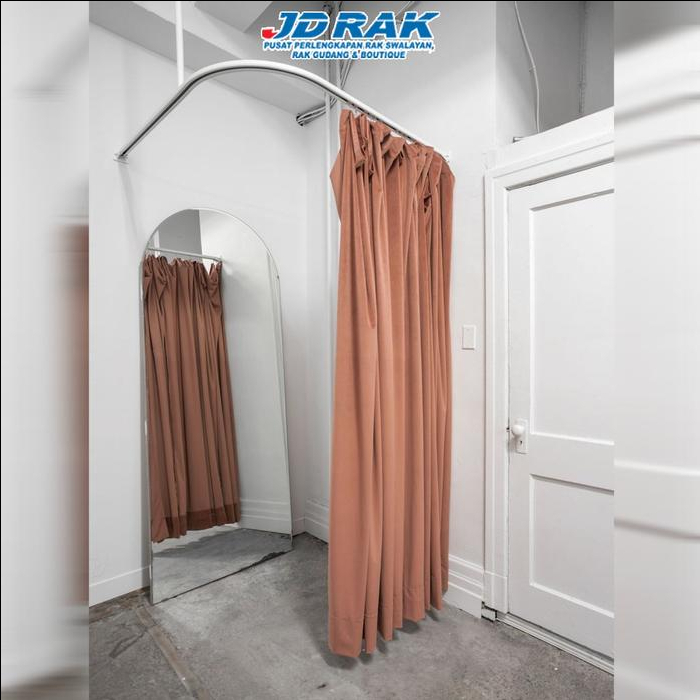 Jual FITTING ROOM BESI | KAMAR PAS GANTI BAJU MODEL L O DAN U | Shopee ...
