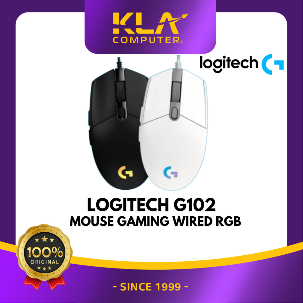 Jual Logitech G102 Mouse Gaming Wired RGB Lightsync with Macro | Shopee Indonesia