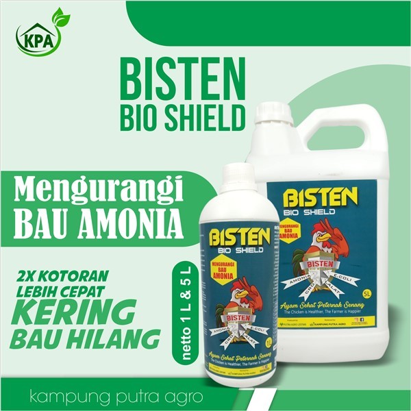 Jual Penghilang Bau Amonia & Kotoran Ayam terbaik-BISTEN BIO SHIELD-1 Ltr | Shopee Indonesia