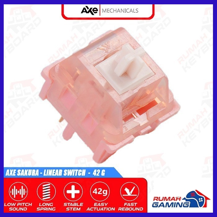 Jual AXE MECHANICALS - Switch - Sakura Flower Switch - 5 Pin - 42g ...