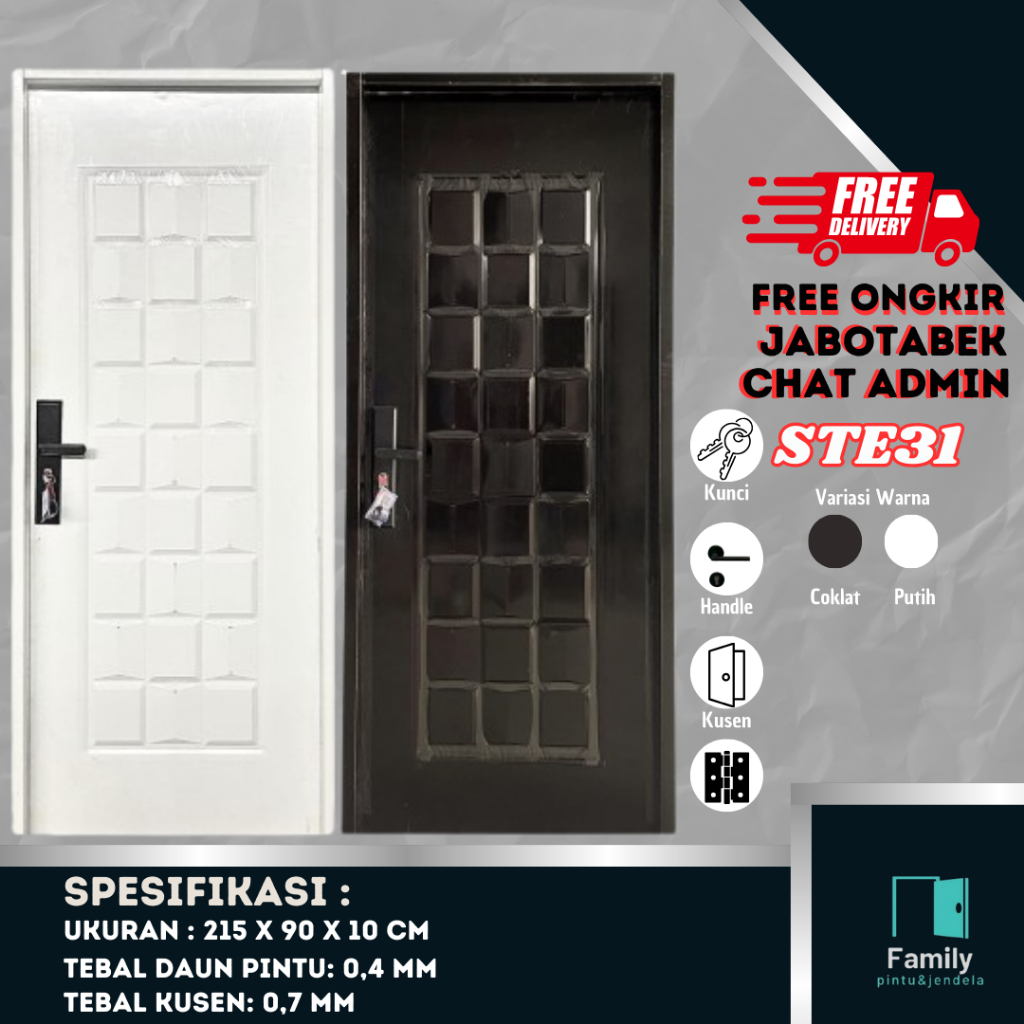 Jual Steel door Pintu baja, pintu besi, pintu kontruksi, pintu dalam ...