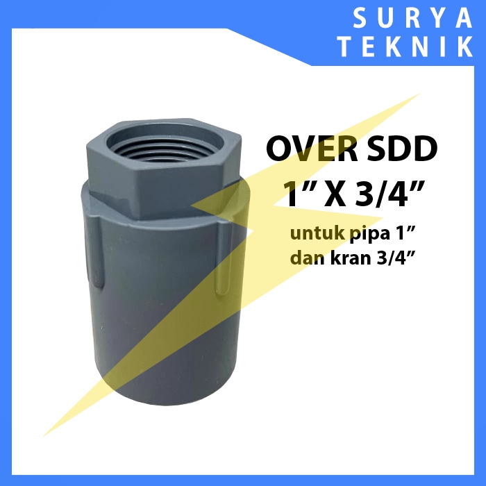 Jual Sambungan Pipa PVC SDD AW 1" x 3/4" / Sock Drat Dalam 1 x 3/4 Inch ...