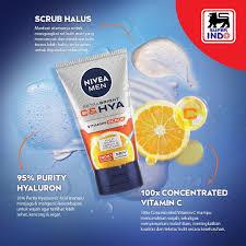 Jual NIVEA MEN man Extra Bright C&HYA Vitamin Scrub 100ml orange jeruk ...