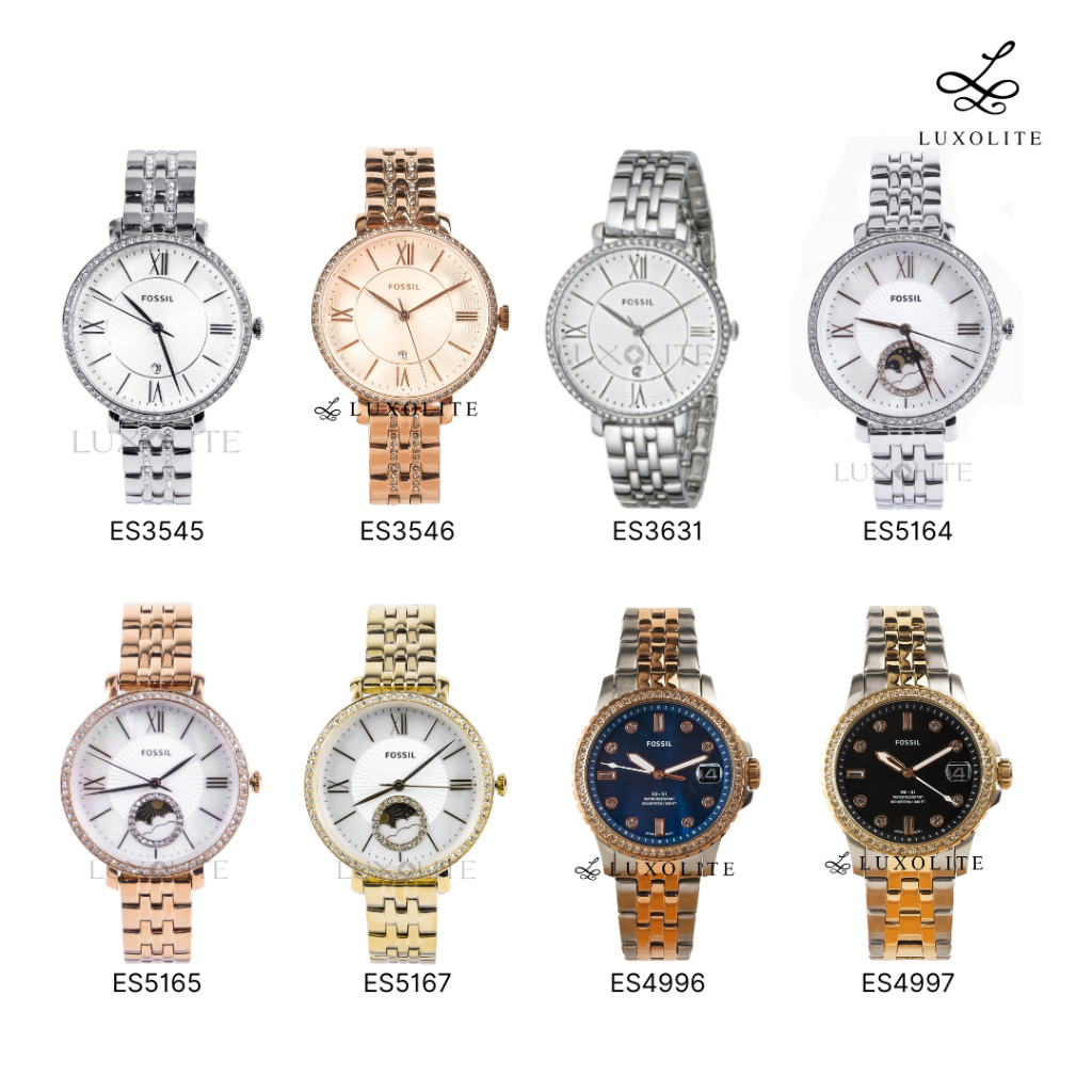 Jual [Luxolite] Jam Tangan Wanita FOSSIL Jacqueline ES3545 ES3546 ...