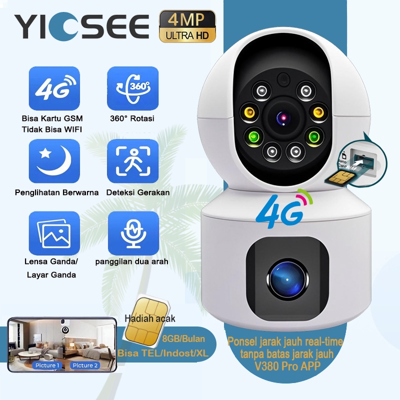 Jual Yicsee Cctv 4g Sim Card All Operator Indoor SimCard kamera Gsm ...