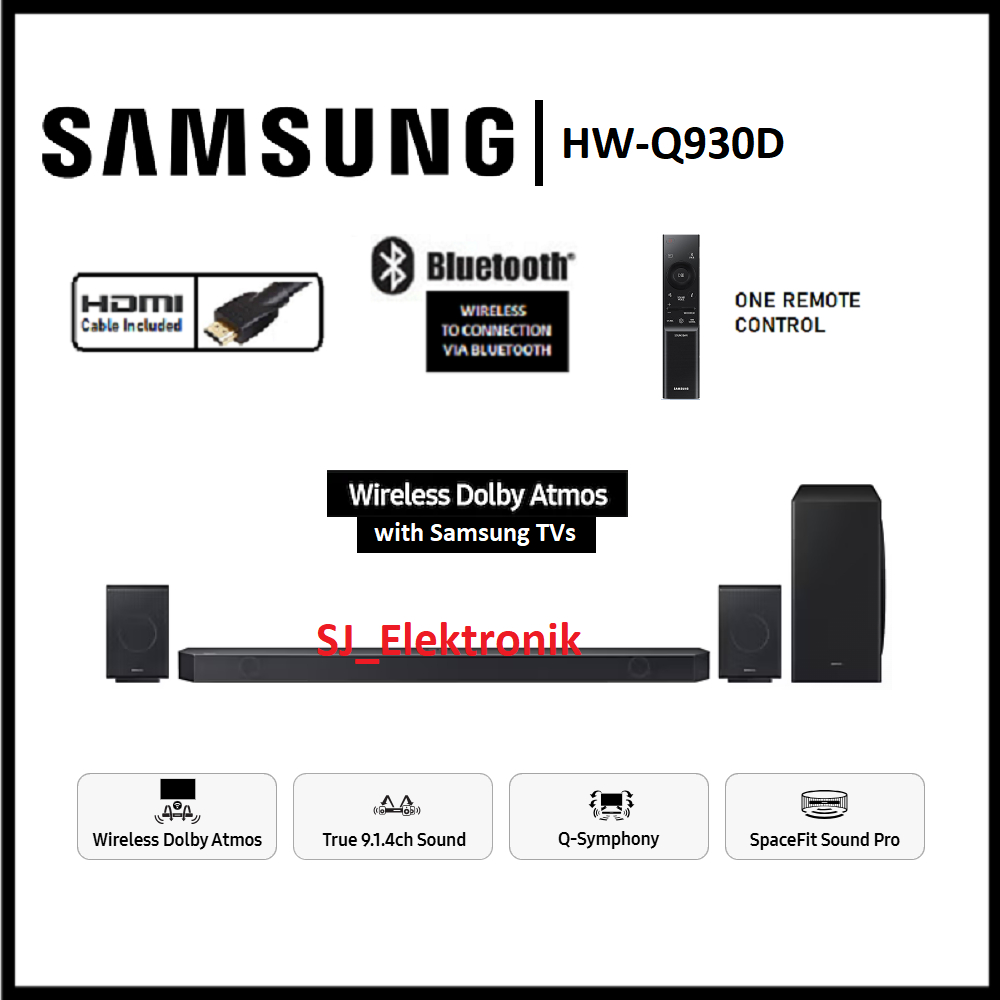 Jual Samsung HW-Q930D Soundbar True 9.1.4ch Wireless Dolby Atmos | HW ...