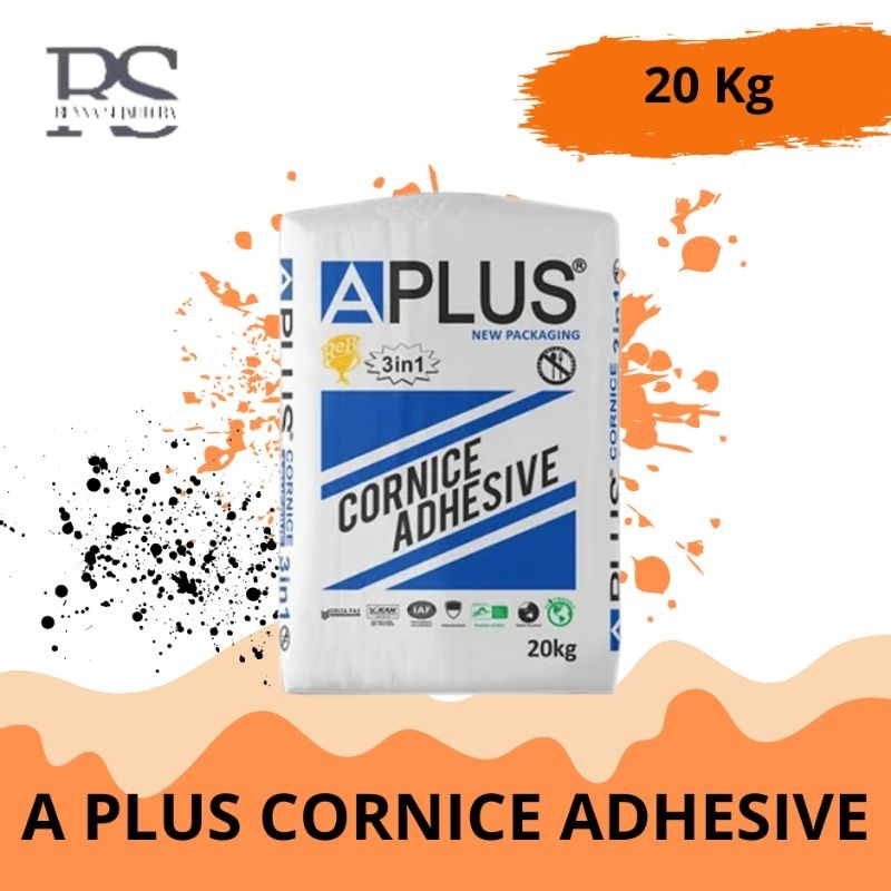 Jual Cornice APLUS ADHESIVE 20KG. Kompon gypsum | Shopee Indonesia