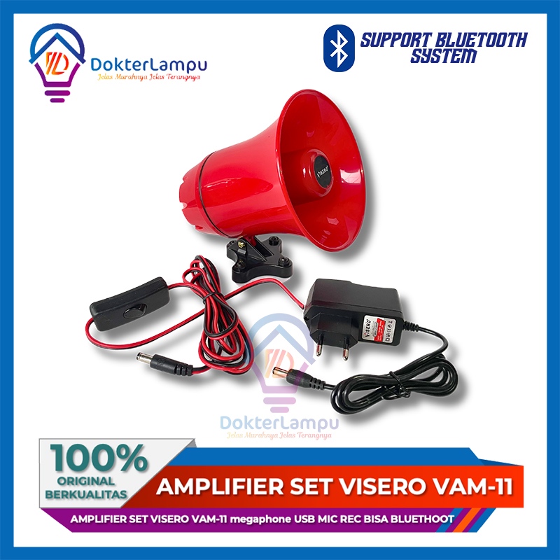 Jual AMPLIFIER SET VISERO VAM-11 megaphone USB MIC REC rekam suara ...