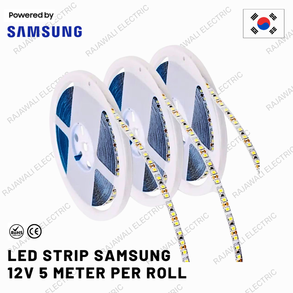 Jual Led Strip Samsung AGrade 2835 120Led/M Mata Rapat | Shopee Indonesia