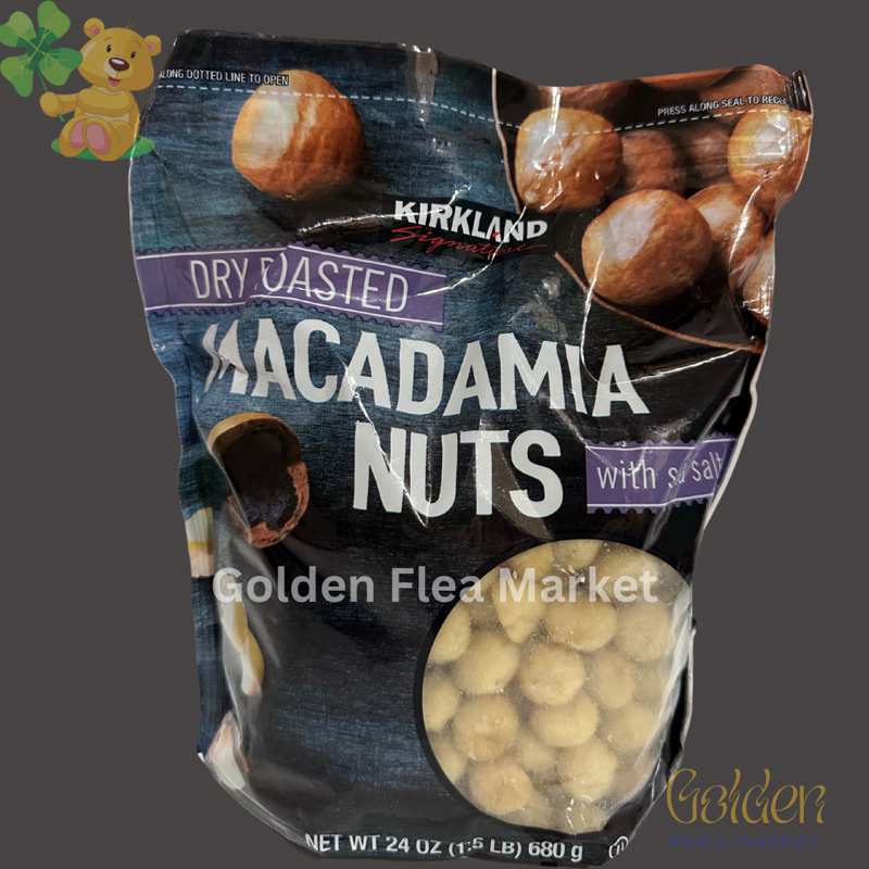 Jual Kirkland Signature Dry Roasted Macadamia Nuts with Sea Salt 680gr ...