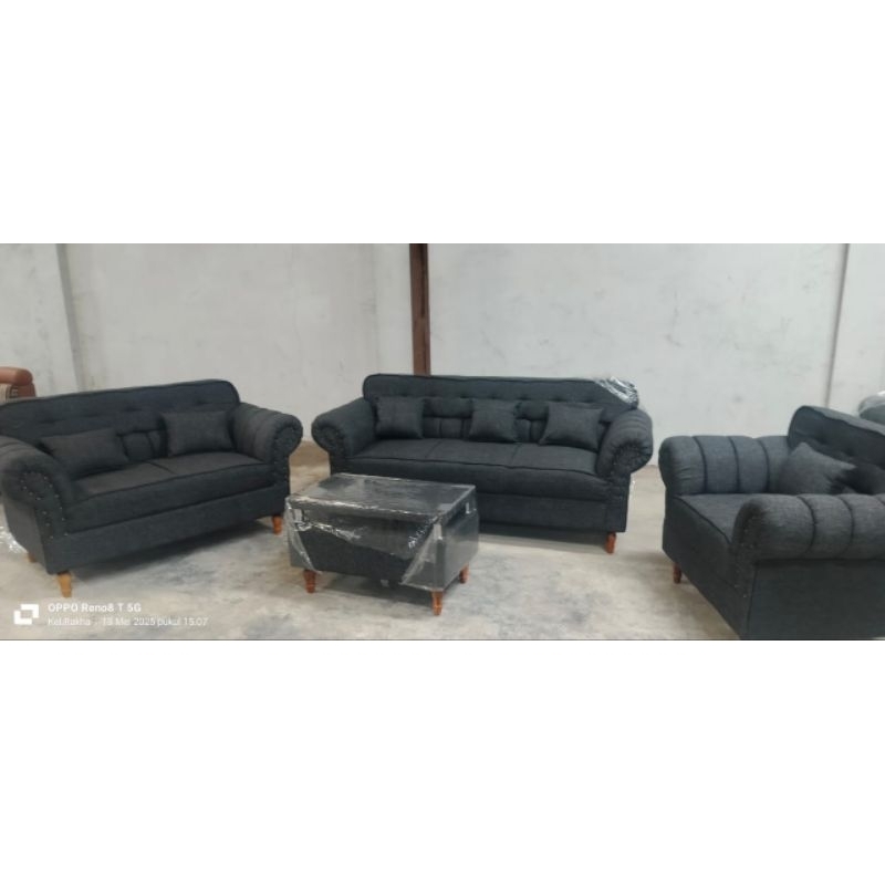 Jual SOFA OSAKA 321 + MEJA + KACA 3 2 1 SEATER SOFA EMPUK TAHAN LAMA ...