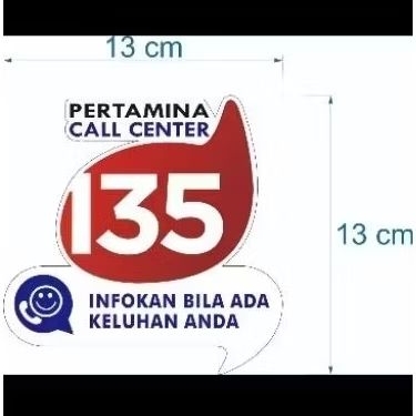 Jual stiker call center pertamina 135 | Shopee Indonesia