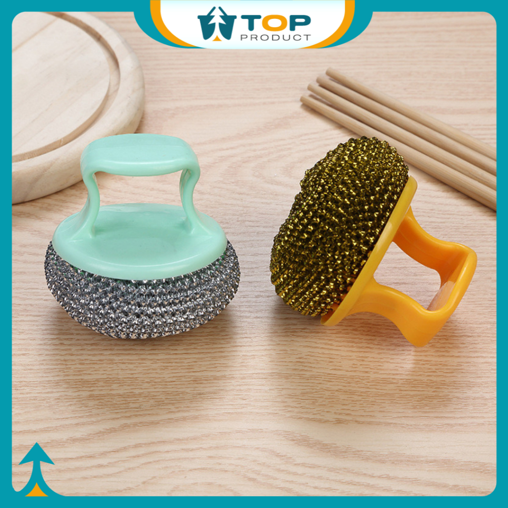 Jual Sikat Kawat Spons Aluminium Spons Cuci Piring Kawat Dengan Gagang ...