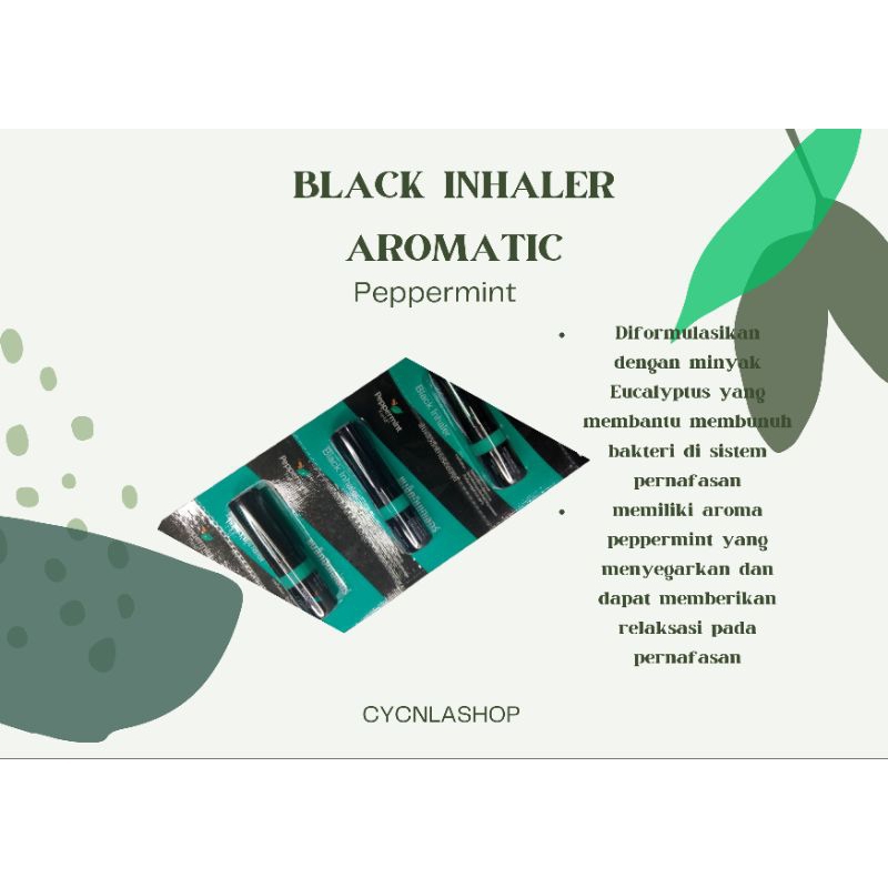 Jual Black Inhaler 2in1Original Thailand-Peppermint Field Minyak Angin ...