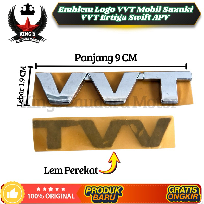 Jual Emblem Logo VVT Mobil Suzuki VVT ERTIGA SWIFT APV Original Best ...