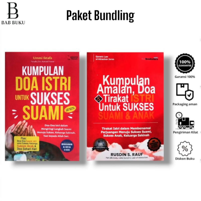 Jual Buku Paket Bundling Isi 2 Buku Kumpulan Amalan Doa Tirakat