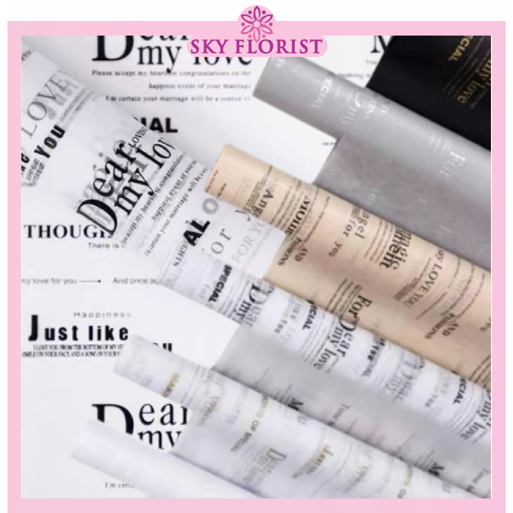 Jual Kertas Buket Bunga Wajik Pearl Sydney Paper Flower Wrapping Hand ...