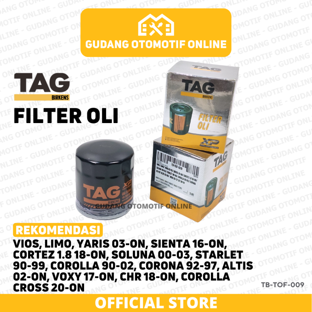 Jual Filter Oli Vios Limo Yaris Cortez Sienta Voxy Corolla Cross Soluna ...