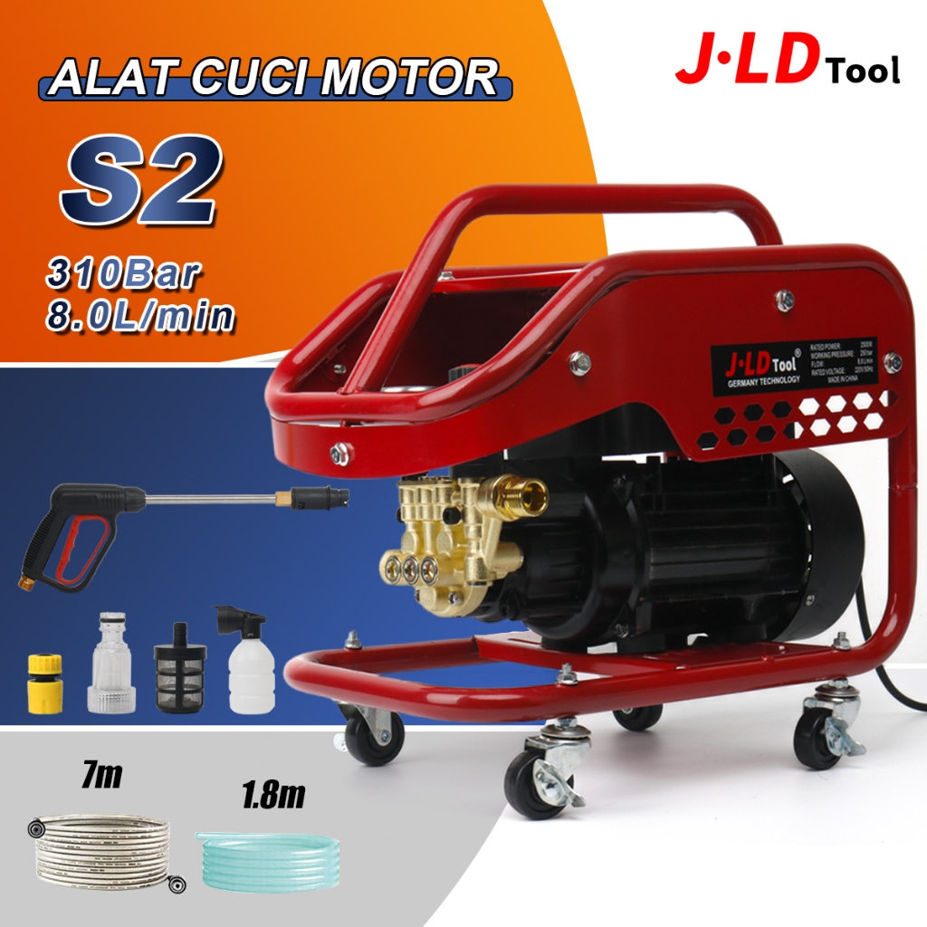 Jual JLD Mesin Cuci Steam Mobil AC Motor / High Pressure Water T-2 ...