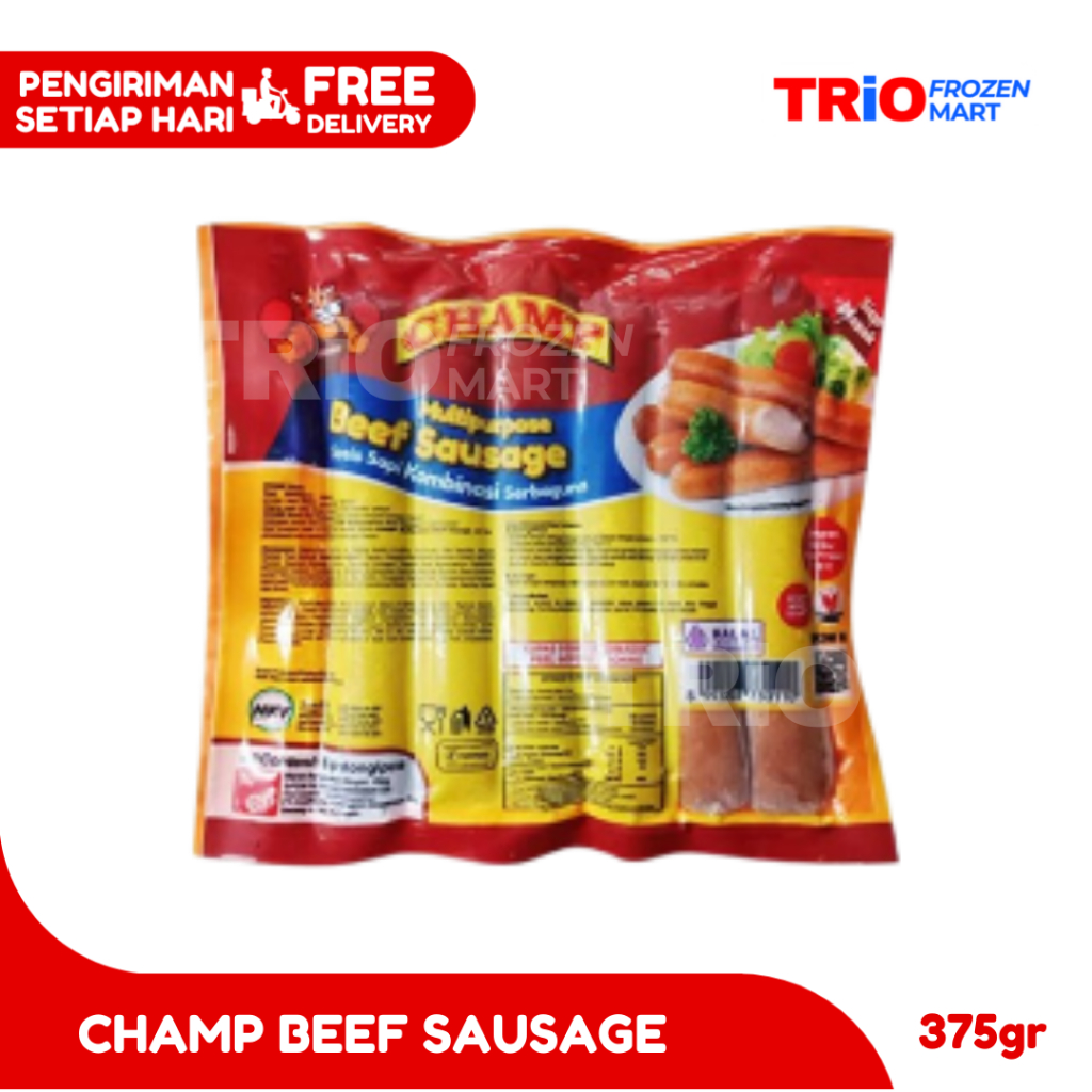 Jual Champ Beef Sausage / Sosis Sapi isi 15 pcs 375 gr | Shopee Indonesia