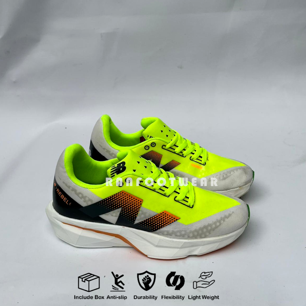 Jual Sepatu Running pria wanita Nb Rebel Putih Hitam – Sol TPU Premium ...