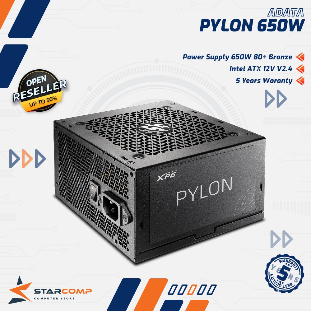 Jual ADATA XPG Pylon 650 Watt 80+ Bronze Power Supply Unit 650W ...