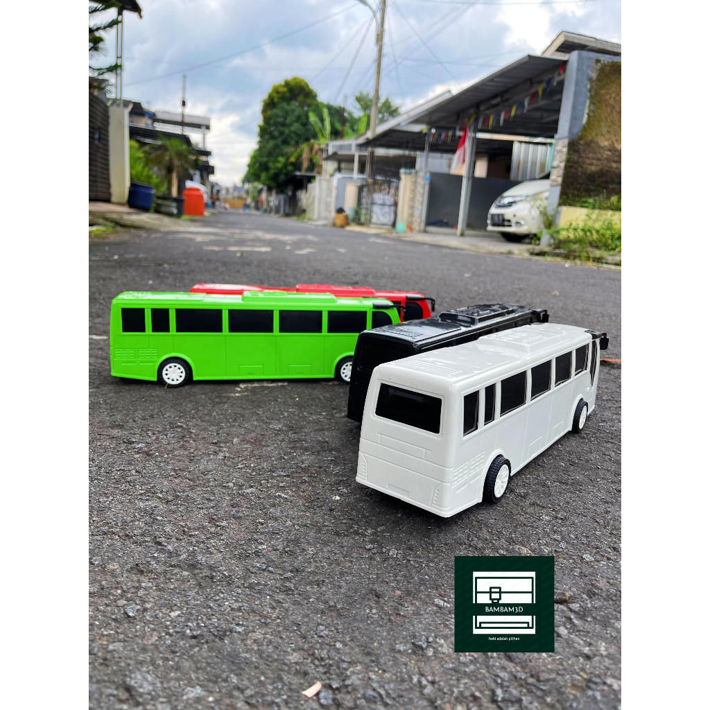 Jual Mainan mobil mobilan BUS RKC POLOS miniatur basuri diecast ...