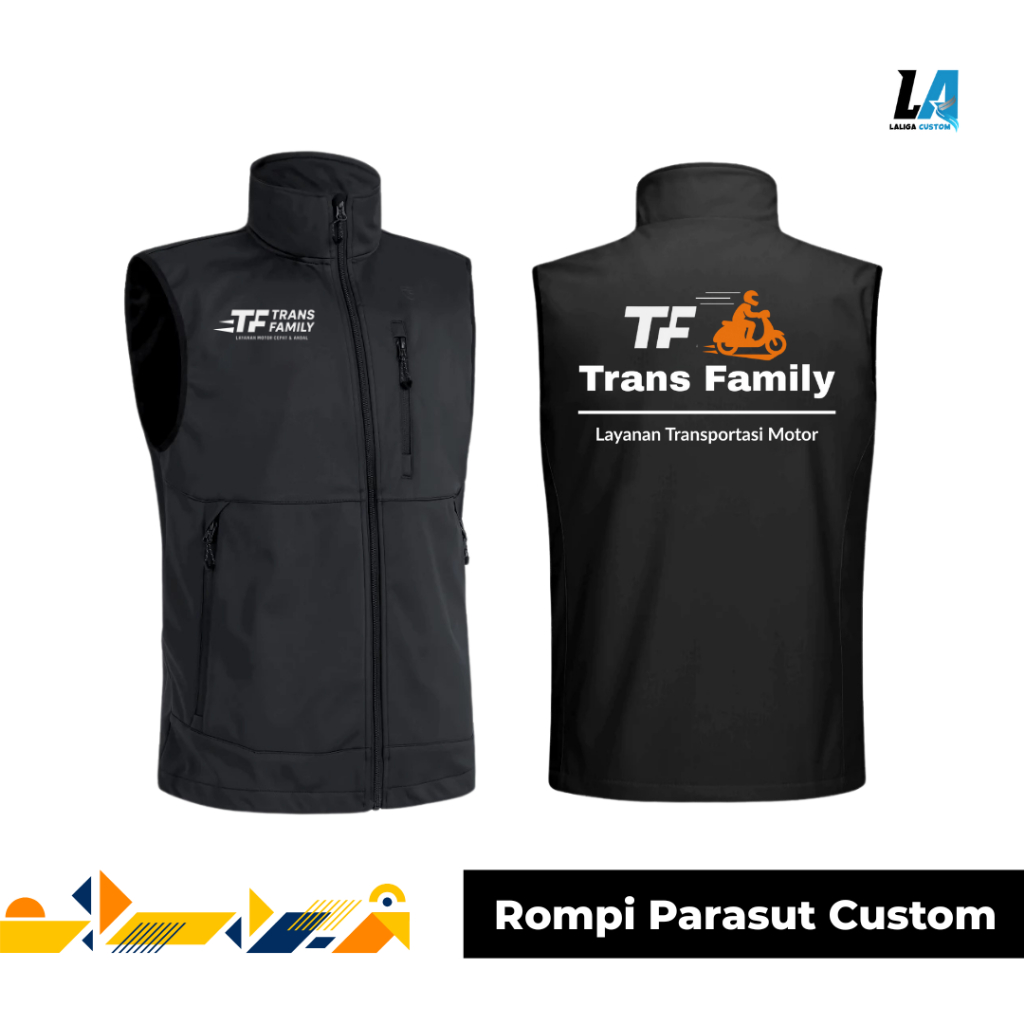Jual Rompi Parasut Custom Rompi Ojek Online Logo Komunitas Bebas ...