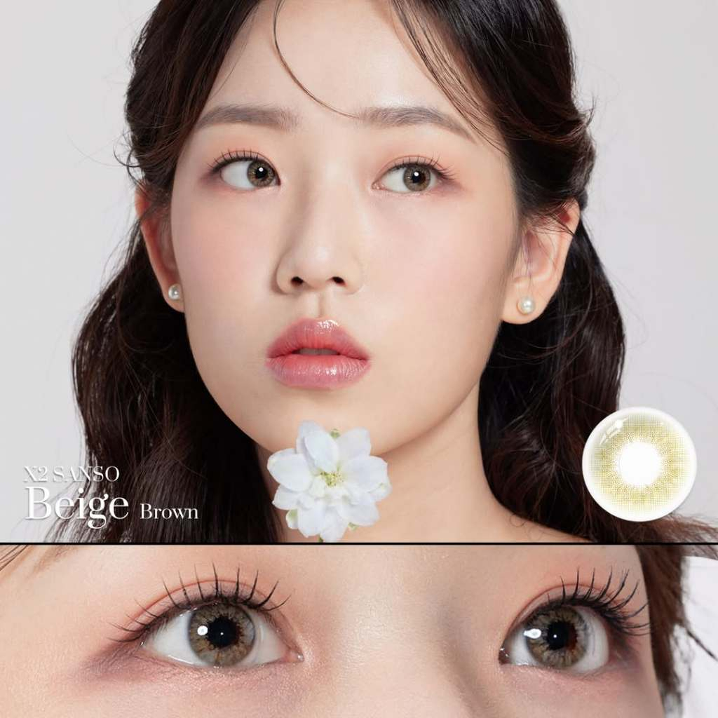Jual Softlens NEW X2 SANSO BEIGE HAZEL(14.2m)Silicone Hydrogel(normal ...