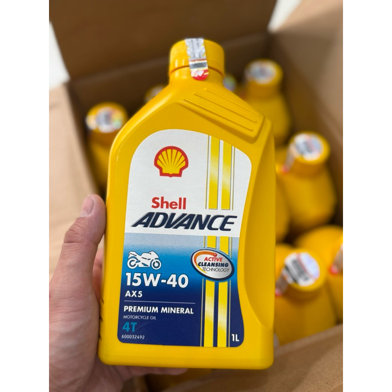 Jual OLI SHELL ADVANCE AX5 1000ml 15W-40 MOTOR | Shopee Indonesia