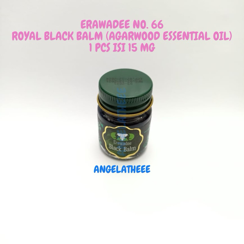 Jual Erawadee 66 Black Balm Balsem Hitam Thailand | Shopee Indonesia