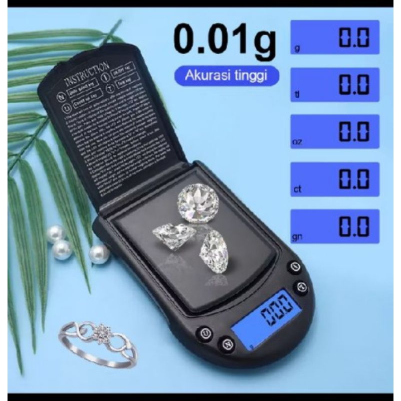 Jual CHQ Pocket Scale timbangan Emas Mini Digital ketelitian 0.01 gr ...