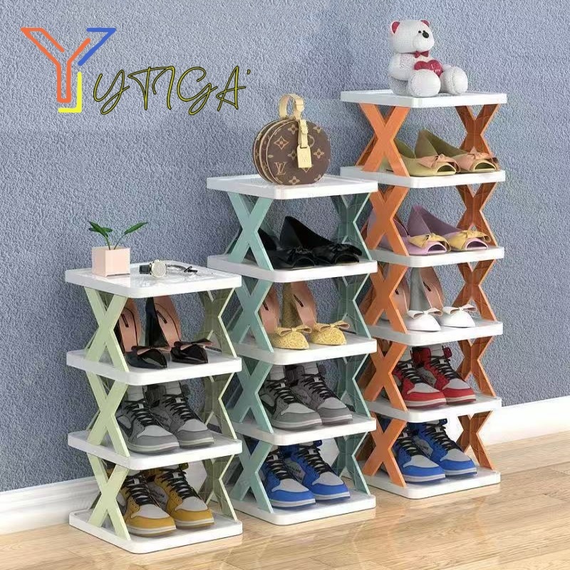 Jual Rak Sepatu & Sandal Susun Plastik Portable Aesthetic / Tempat Rak ...