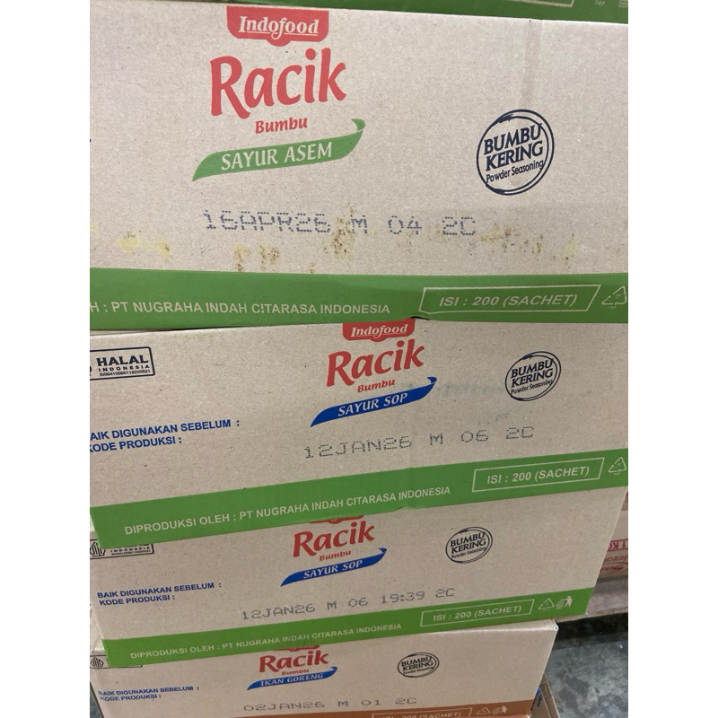 Jual Indofood bumbu racik pck 22g kemasan 1 dus isi 200pcs | Shopee ...