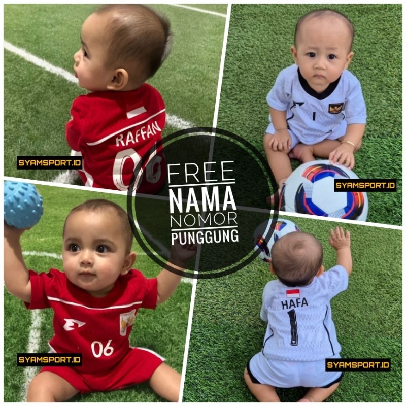 Jual Jersey Bayi Timnas Indonesia Usia 4-10 Bulan Sampai 1 Tahun ...